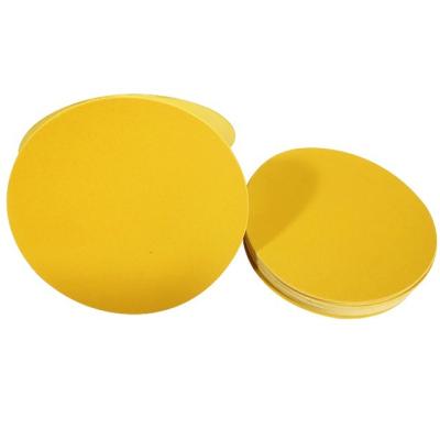 China Ceramic Alumina Sanding Disc 5 inch Non-porous Yellow Backing for Polishing Workpiece for sale