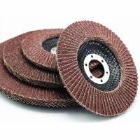 China FLAP SIZE 25X18MM Aluminum Oxide Abrasive Disc for Angle Grinder 40 60 80 120 Grit for sale