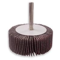 China Shank Mounted Flap Wheels 120 Grit Aluminum Oxide Abrasive for Grinding and Polishing for sale
