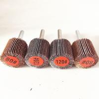 China Shank Mounted Flap Wheels 120 Grit Aluminum Oxide Abrasive for Grinding and Polishing for sale