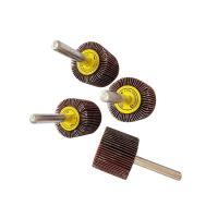 China Shank Mounted Flap Wheels 120 Grit Aluminum Oxide Abrasive for Grinding and Polishing for sale