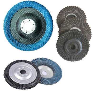 China OBM Supported Zirconia Flexible Radial Abrasive Flap Disc with Fiberglass Backing Pad for sale