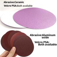 China Blue Zirconia Paper Multi-Holes Film Sanding Disc for 6inch 9inch Sander Performance for sale