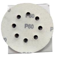 China Aluminum Oxide Abrasive Material 5 inch Resin Bond Round Sand Paper for Car Sanding Yellow Sandpaper Disc for sale