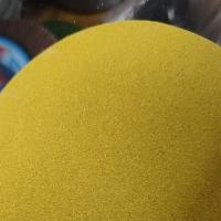 China Aluminum Oxide Abrasive Material 5 inch Resin Bond Round Sand Paper for Car Sanding Yellow Sandpaper Disc for sale
