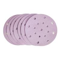 China Red Sandpaper Cloth Skateboard Sandpaper 50mm Sanding Disc 180 Grit for Glass Polishing for sale