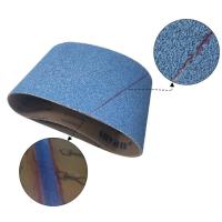 China Sanding Belt Blue Zirconia 200mm Width Grinding Machine Belt for Wood for sale