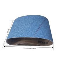 China Sanding Belt Blue Zirconia 200mm Width Grinding Machine Belt for Wood for sale