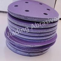 China Professional Purple Ceramic Sanding Disc for Car Body and Putty Polishing 40 800 Grit for sale