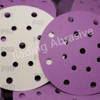 China Professional Purple Ceramic Sanding Disc for Car Body and Putty Polishing 40 800 Grit for sale