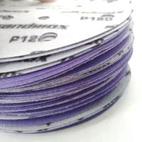 China 125MM Multiple Holes Round Disc Purple Ceramic Film Sanding Disc for Polishing Workpiece for sale