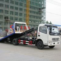 China Dongfeng 6ton Flatbed Road Wrecker Truck 4tons Towing Capacity 120HP Diesel Engine for sale