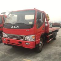 China 5 Ton Flatbed Tow Truck One Carry Two Road Wrecker Foton 4x2 Diesel for sale
