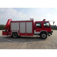 China ISUZU FVR 240HP 5 Ton Crane Rescue Fire Truck 4x2 Emergency Fire Fighting Vehicle for sale