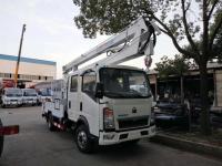 China Sinotruk HOWO 12m Aerial Platform Truck Mounted Bucket Lift Cherry Picker 200kg for sale