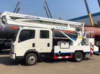 China Sinotruk HOWO 12m Aerial Platform Truck Mounted Bucket Lift Cherry Picker 200kg for sale