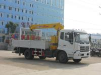 China Dongfeng 4x2 8 Ton Knuckle Arm Crane Truck 180HP Euro 3 Diesel LHD for sale