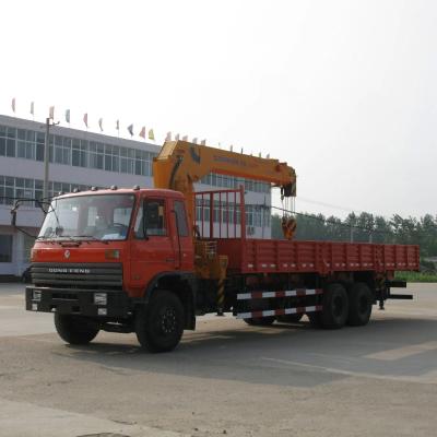 China Dongfeng 6x4 10 Ton Truck Mounted Crane with 4-Arm Telescopic Boom 12m Lifting Height for sale