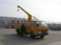 China JMC JAC 2 Ton Truck Mounted Crane Double Cabin 4x2 Diesel 116HP Telescopic Boom for sale