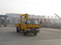 China JMC JAC 2 Ton Truck Mounted Crane Double Cabin 4x2 Diesel 116HP Telescopic Boom for sale