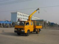 China JMC JAC 2 Ton Truck Mounted Crane Double Cabin 4x2 Diesel 116HP Telescopic Boom for sale