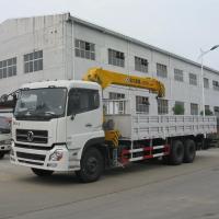China Dongfeng 6x4 12 Ton Truck Mounted Hydraulic Crane 10 Wheels Heavy Duty Lifting for sale