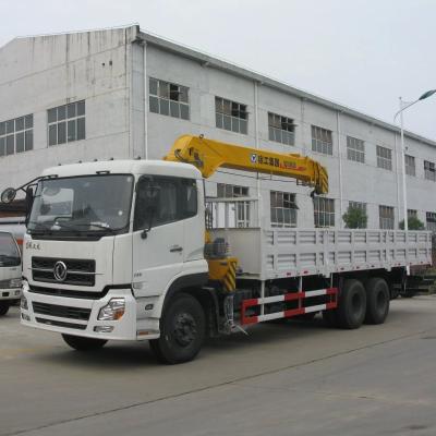 China Dongfeng 6x4 12 Ton Truck Mounted Hydraulic Crane 10 Wheels Heavy Duty Lifting for sale
