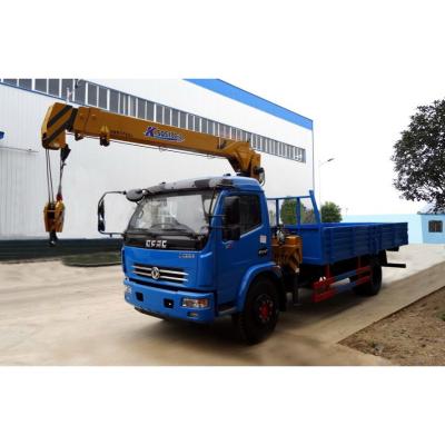 China Dongfeng 4 Ton Cargo Truck Crane Heavy Duty 4 Arm Telescoping Boom 4000kg Lifting Capacity for sale