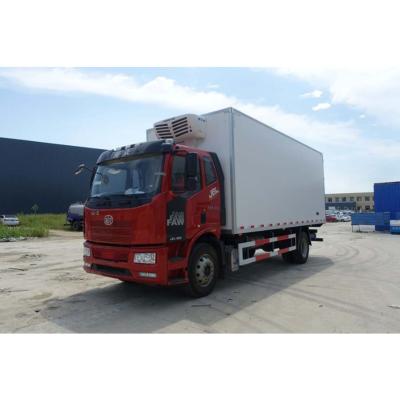 China FAW 10t-15t 7.5m Refrigerated Van Truck 220HP Diesel Freezer Transport for sale