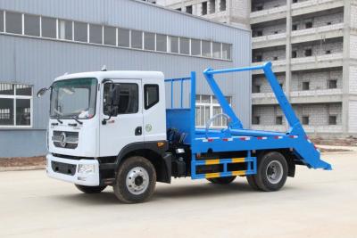 China 10cbm Dongfeng Swing Arm Garbage Truck 160HP Euro III Refuse Collection Vehicle for sale