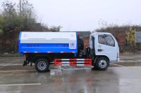 China Dongfeng 5CBM Hook Lift Side Loading Garbage Compactor Truck 102HP for sale