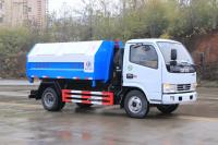 China Dongfeng 5CBM Hook Lift Side Loading Garbage Compactor Truck 102HP for sale