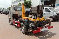 China Foton 3cbm Hook Lift Arm Garbage Truck 3000 Liters Hydraulic Waste Transfer Vehicle for sale