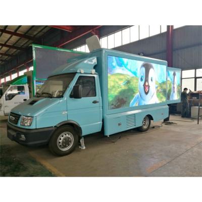 China Chinese Mini Mobile LED Advertising Truck P4 P6 Display Billboard Vehicle 115hp for sale