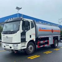 China FAW 4x2 180HP 14000L Fuel Tank Truck Diesel Gasoline Oil Transport Delivery Vehicle for sale