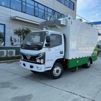 China Stainless Steel Mobile Kitchen Truck 5995mm Outdoor Food Truck for 200 People for sale