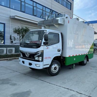 China Stainless Steel Mobile Kitchen Truck 5995mm Outdoor Food Truck for 200 People for sale