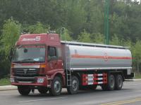 China Foton Auman 8x4 30 Ton Fuel Tank Truck 30000L Oil Tanker with Dispenser for sale