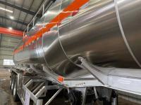 China Aluminum Alloy Fuel Tanker Semi Trailer 42000L 6 Compartments Diesel Petrol Transport for sale