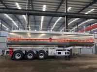 China Aluminum Alloy Fuel Tanker Semi Trailer 42000L 6 Compartments Diesel Petrol Transport for sale