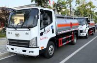 China FAW 6cbm Fuel Dispenser Tanker Truck 4x2 Petrol Oil Diesel Delivery Refueling 110HP for sale