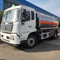 China Dongfeng 12000L 4x2 Diesel Fuel Tanker Truck 190HP Carbon Steel Oil Delivery for sale