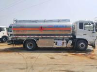 China Dongfeng 12000L 4x2 Diesel Fuel Tanker Truck 190HP Carbon Steel Oil Delivery for sale