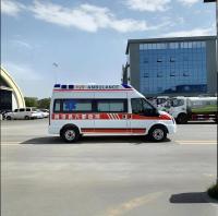 China JMC 4x2 Diesel Ambulance 2835mm Wheelbase 85kw Emergency Patient Transit Vehicle for sale