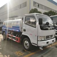 China Dongfeng 4 Ton 4000 Liter Water Tank Truck Sprinkler Vehicle Drinking Water Delivery Bowser for sale