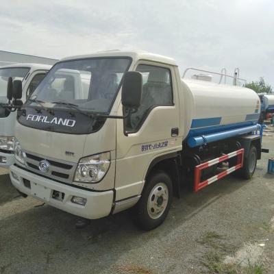 China Forland 3 Ton Water Sprinkler Truck High Pressure Water Cannon Street Cleaning Tanker 4x2 for sale