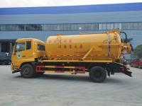China Dongfeng 10000L Vacuum Sewage Suction Tanker Truck 180HP Diesel for Sludge for sale