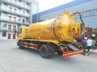 China Dongfeng 10000L Vacuum Sewage Suction Tanker Truck 180HP Diesel for Sludge for sale