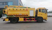 China Dongfeng 4x2 High Pressure Jetting Sewage Cleaning Truck 12000L Vacuum Suction Tanker for sale