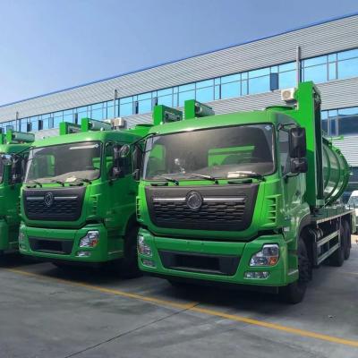 China Dongfeng 6x4 15000 Liters Vacuum Sewage Suction Tanker Truck High Pressure Jetting Cleaner for sale